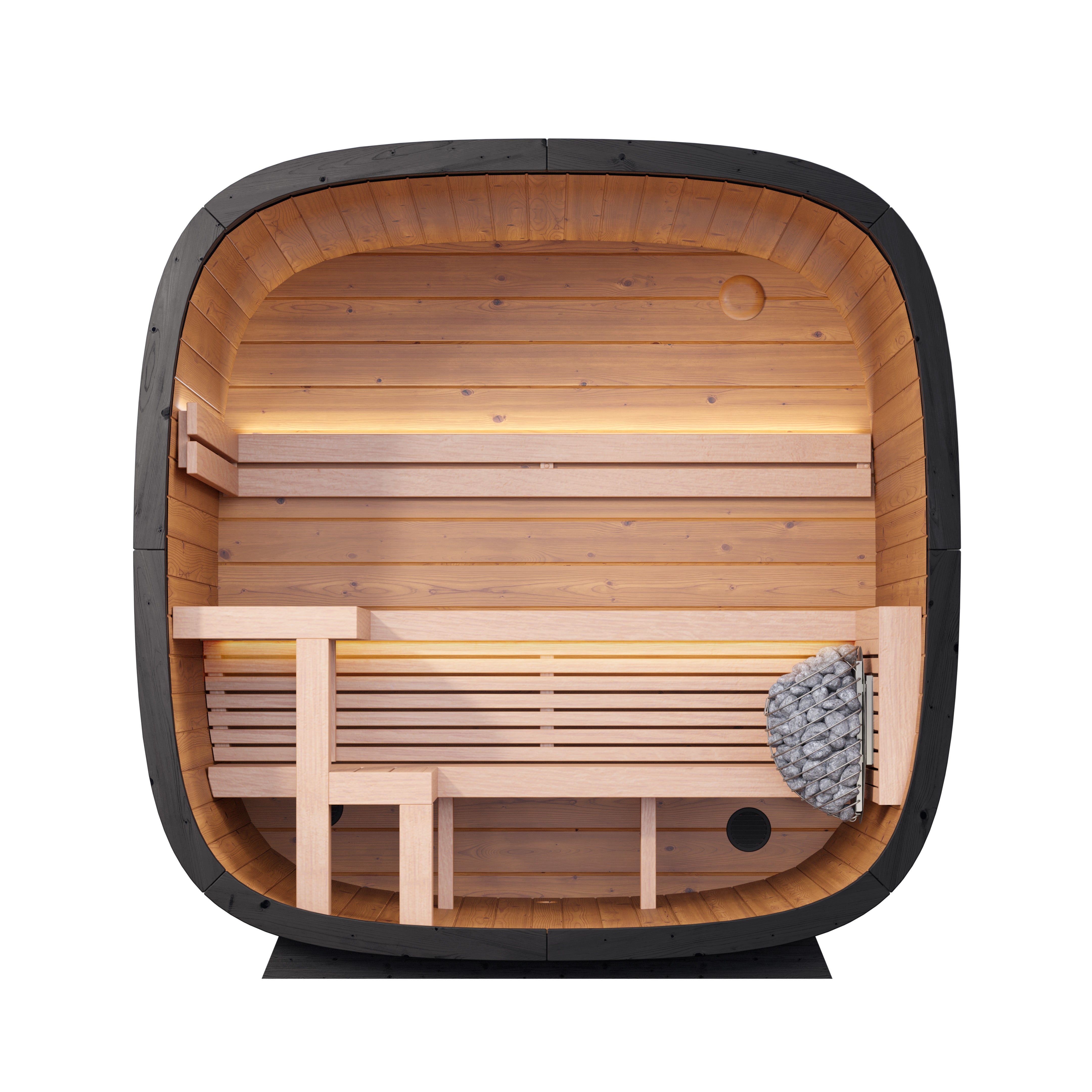 Lighting (backrest and under bench) – The Muskoka Sauna Co