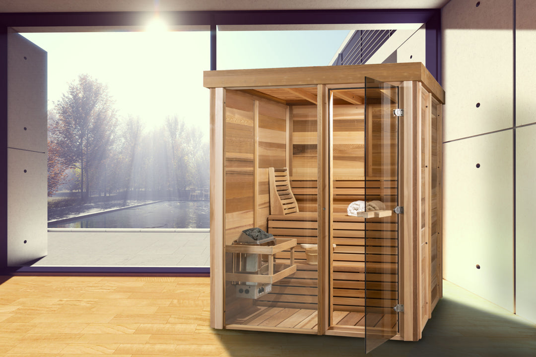 Indoor Pure Cube Sauna - 3 Person | Indoor Sauna Kits – The Muskoka ...
