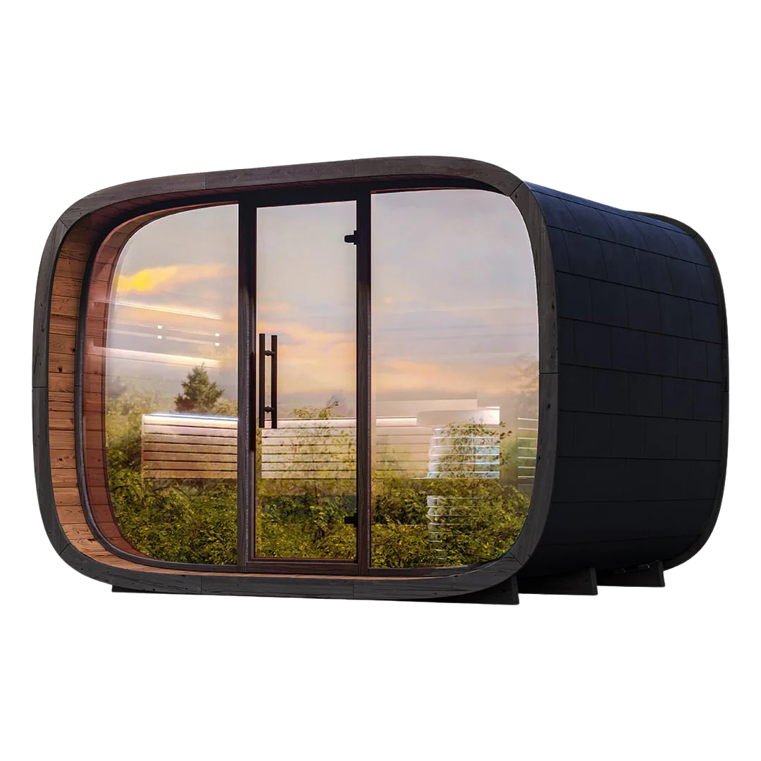 Saunasell Round Cube Relax Sauna | Home Sauna Outdoor – The Muskoka ...
