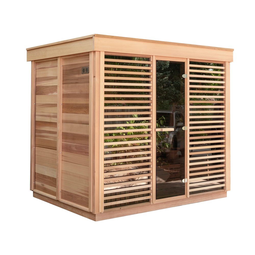 Outdoor Cedar Cube Saunas | Pure Cube Sauna – The Muskoka Sauna Co